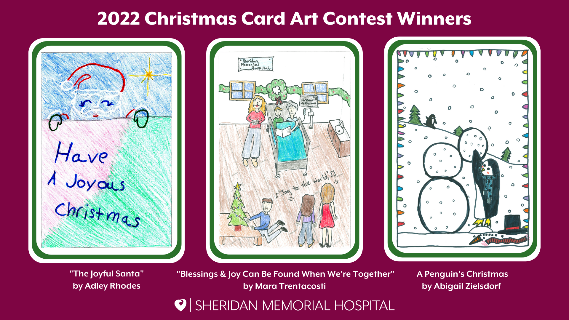 2022 Christmas Card Contest Winners - Sheridan Memorial Hospital