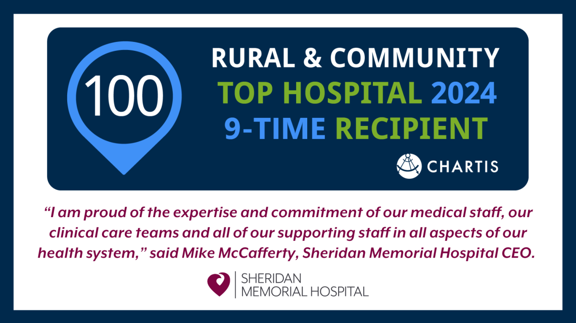 Sheridan Memorial Hospital Named Among Top 100 Rural And Community